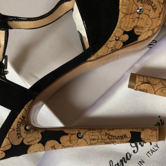 Stefano Stefani | Shoes | Stefano Stefani Black Diamonte Tbar Shoes 2 | Poshmark